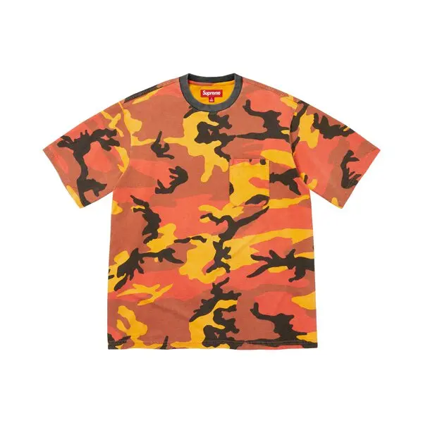 Supreme Cracked Pocket Short-sleeve Top Camo
