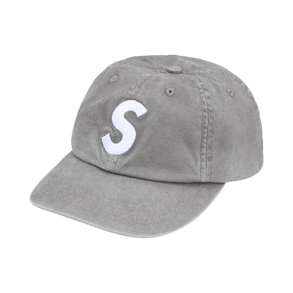 Supreme Washed Canvas S Logo 6-panel - Grey