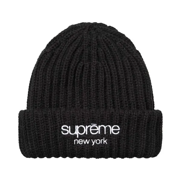 Supreme Classic Logo Chunky Ribbed Beanie