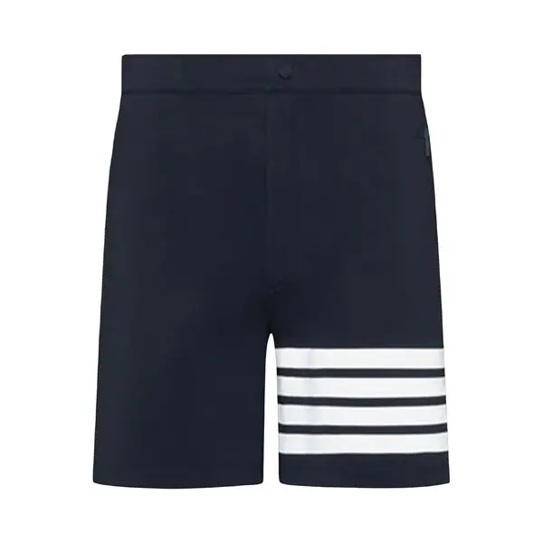 Thom Browne Mid Thigh Tech Printed M Bar Shorts 'navy