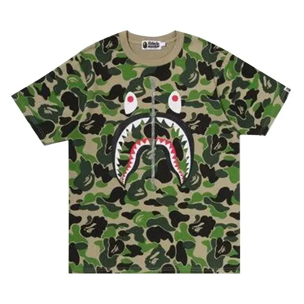 A BATHING APE Abc Camo Shark Tee