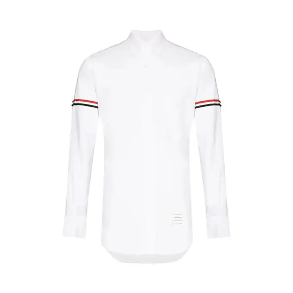 Thom Browne Straight Fit Bd Long-sleeve Shirt - White