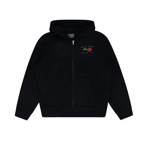 DENIM TEARS Ellis Tears Zip Hoodie