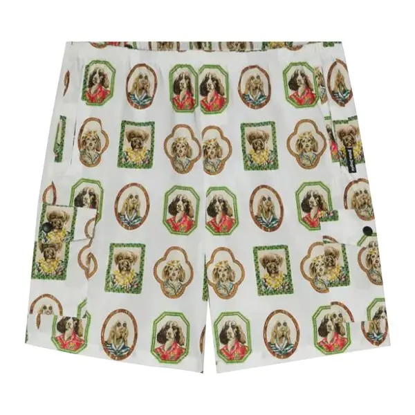 Palm Angels Hawaiian Dogs Swim Short /multicolor