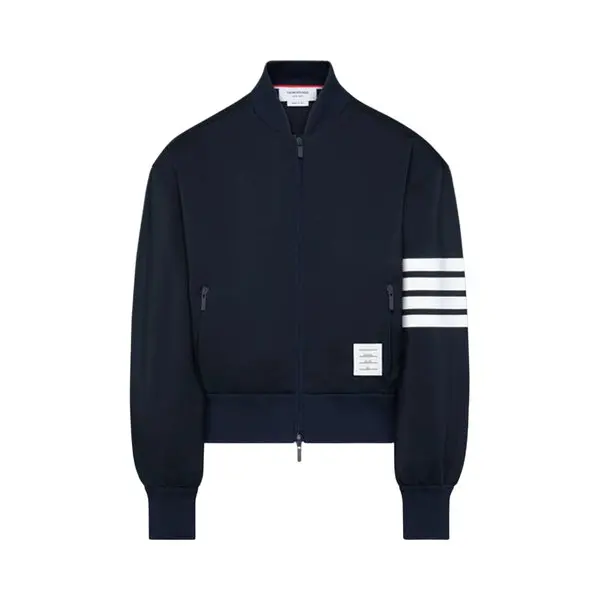 Thom Browne 3m Printed Bar Bomber 'navy