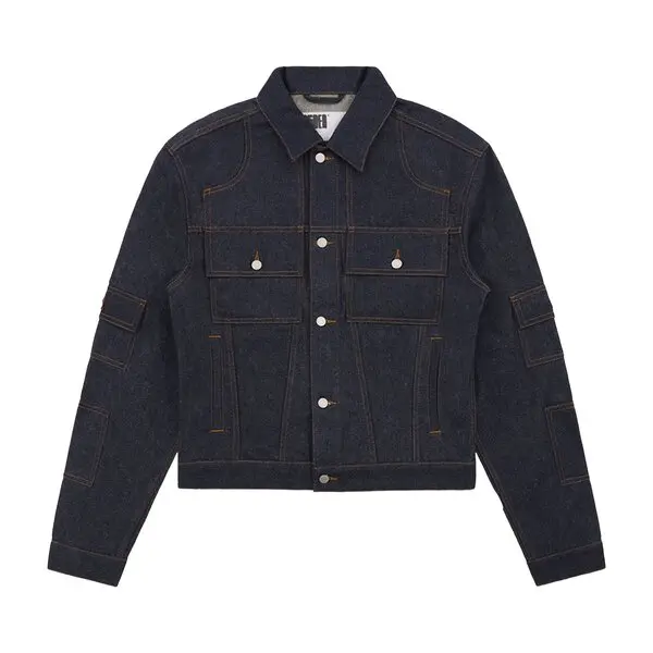 SP5DER Denim V3 Truck Jacket 'indigo Denim