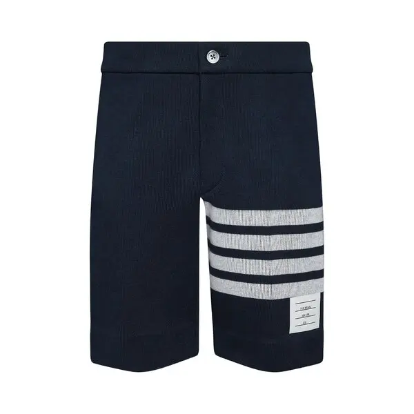 Thom Browne Double Face Knit Bermuda Shorts 'navy