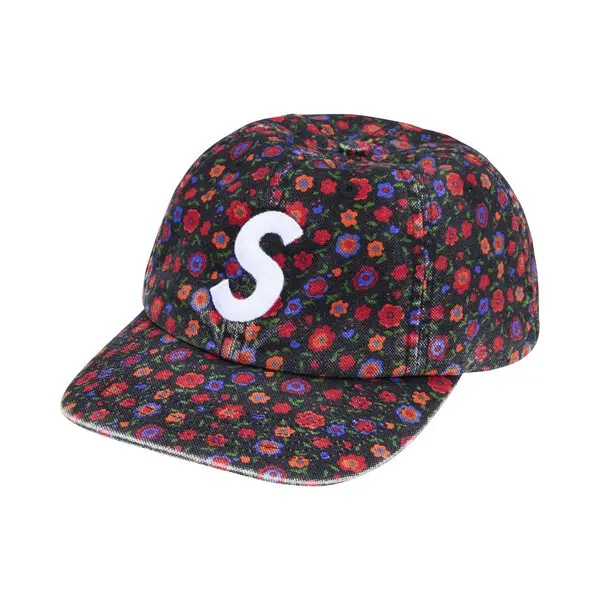 Supreme Washed Canvas S Logo 6-panel 'floral