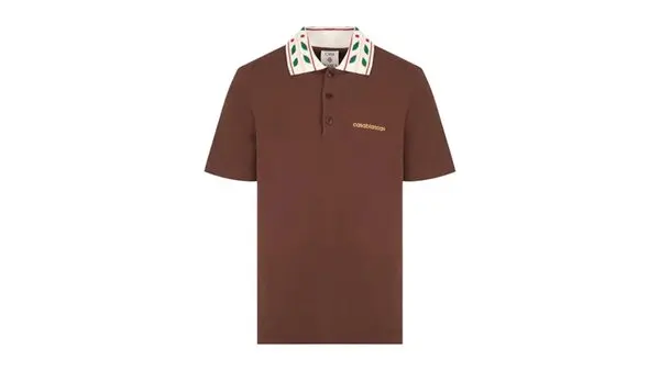 Casablanca Laurel Pique Polo Shirt