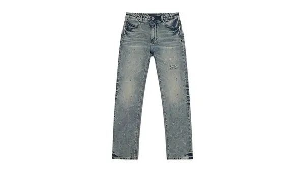 RtA Haru Slim Fit Paint Jeans