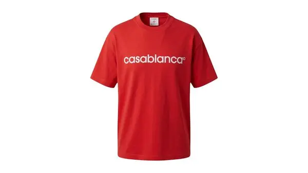 Casablanca Reflective Logo Patch Oversized T-shirt