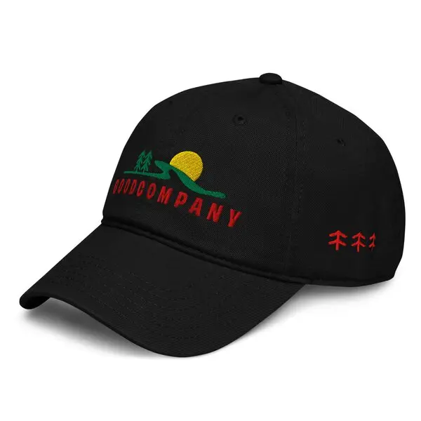 ANCHOR & CREW Good Company Supply Cotton Embroidered Cap - Black