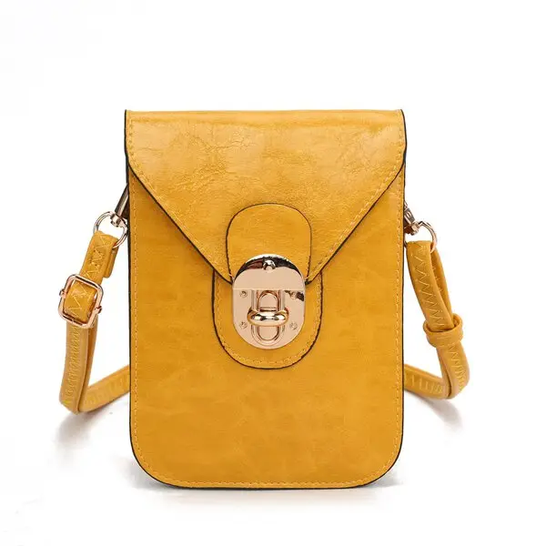 MKF COLLECTION BY MIA K. Havana Ii Phone Crossbody Bag Mustard - Yellow
