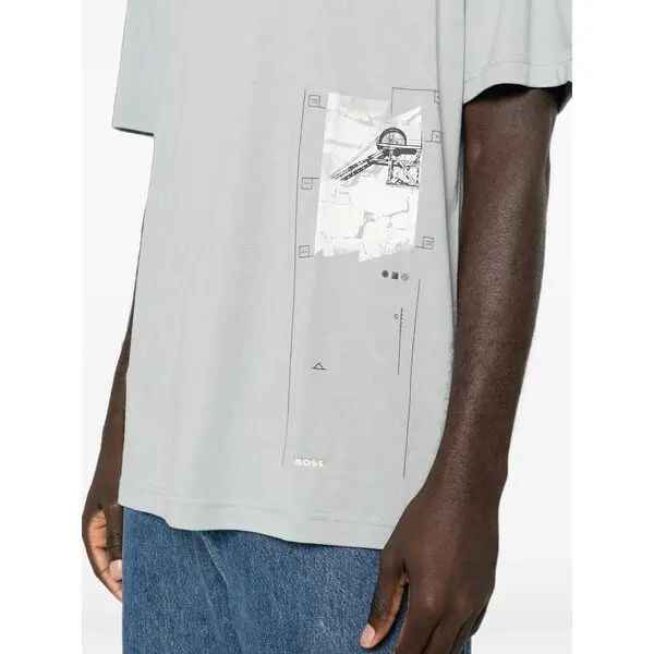 BOSS Grey T-shirts & Vests T-shirts