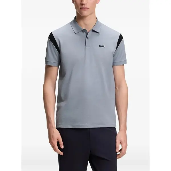BOSS Grey Polo Shirts - Gray