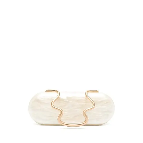 Cult Gaia Neutrals Clutch Bags - Cream