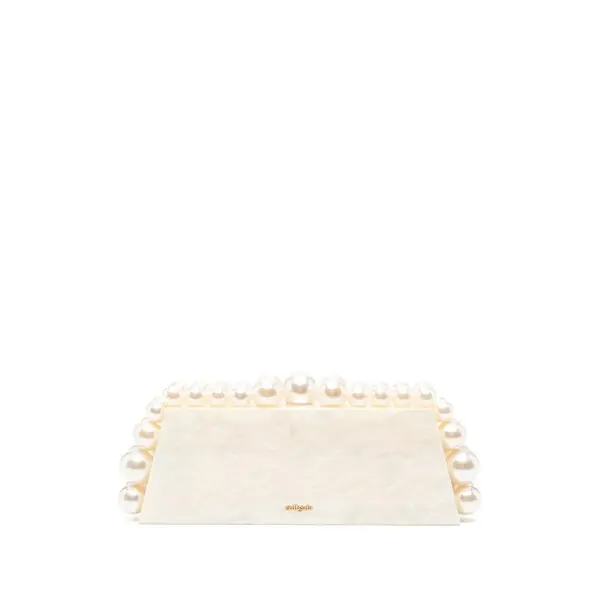 Cult Gaia Neutrals Clutch Bags - Cream