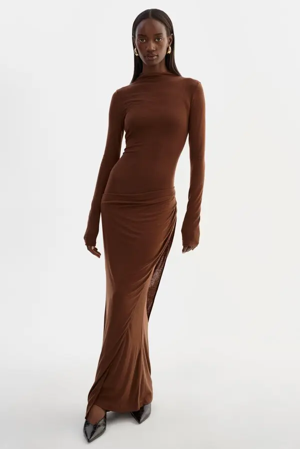 LAMARQUE Apolleni Maxi Dress - Brown