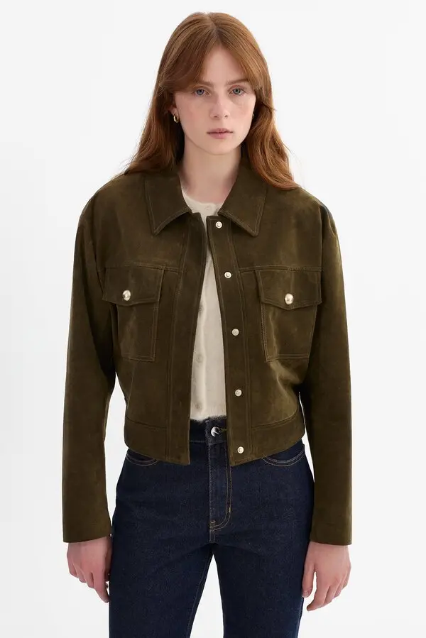 LAMARQUE Merida Genuine Suede Shacket