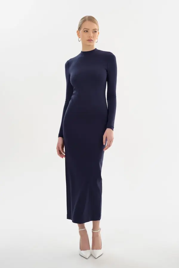LAMARQUE Mirella Knit Maxi Dress - Midnight Blue