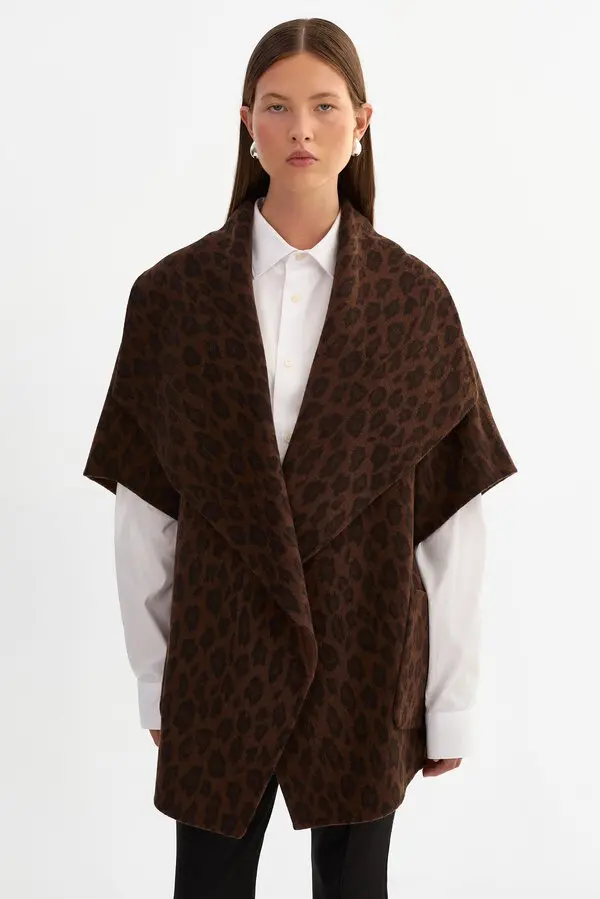 LAMARQUE Penelope R Reversible Double Face Wool Coat