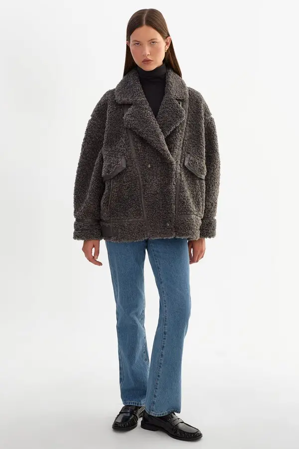 LAMARQUE Badu Oversized Sherpa Jacket - One-color