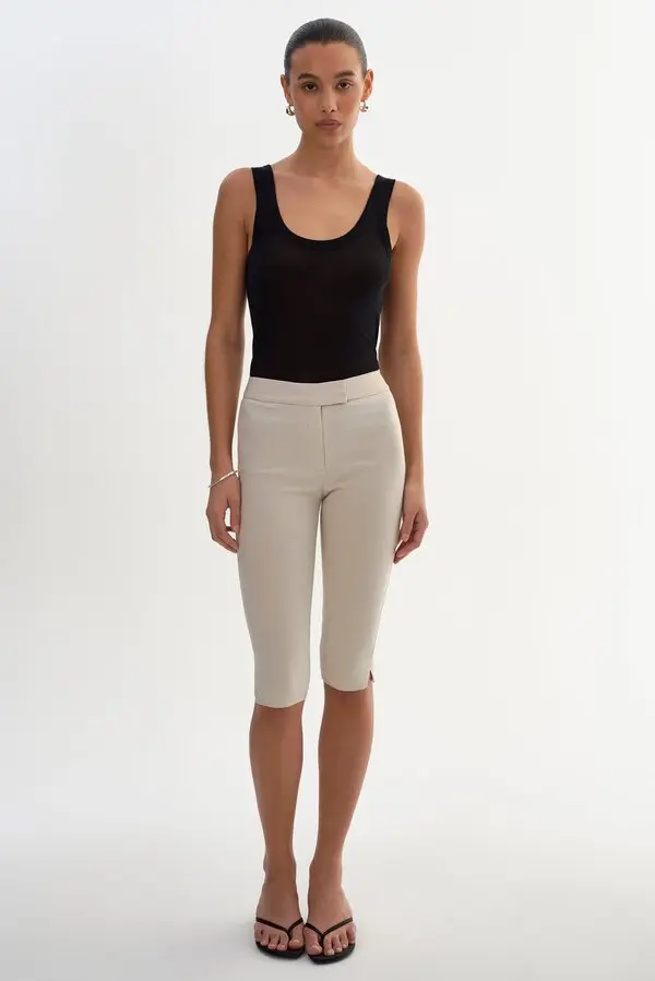 LAMARQUE Celine Stretch Twill Capri - Birch