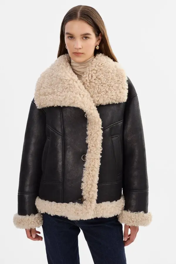 LAMARQUE Demi Faux Shearling Coat - One-color