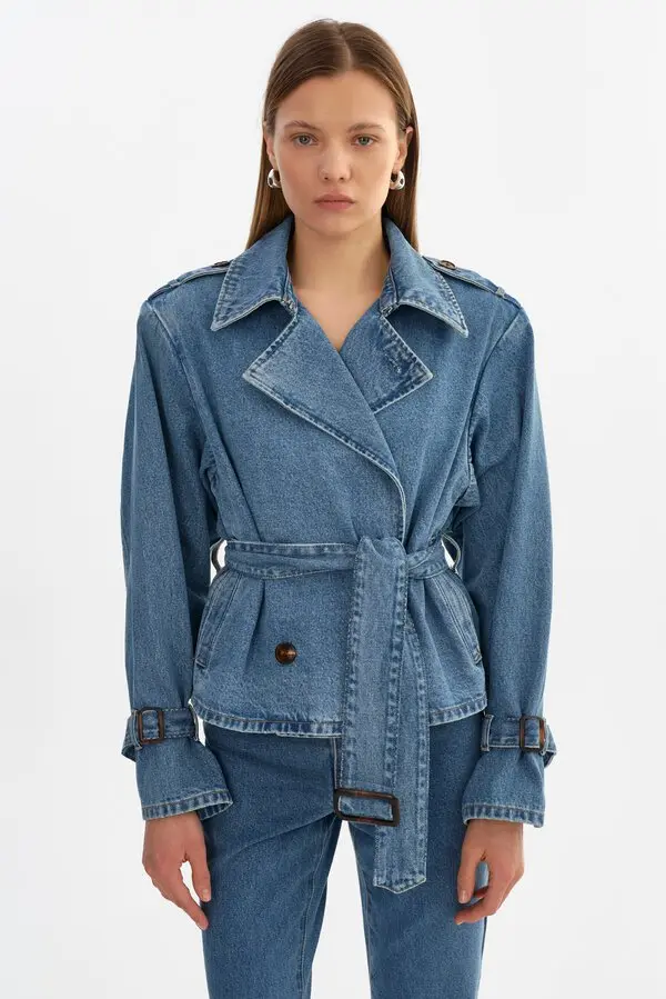 LAMARQUE Dhana D Denim Trench Jacket