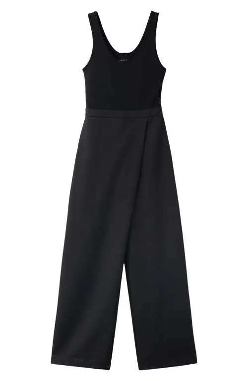 Mango Jay Sleeveless Jumpsuit - Black