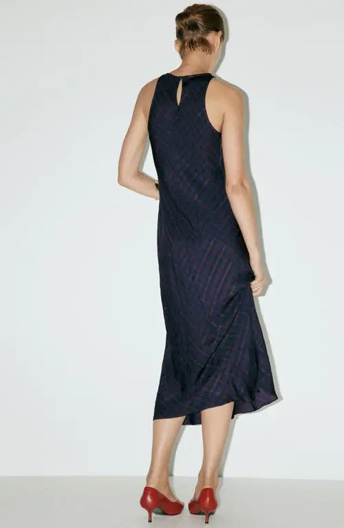 Mango Mimmi Check Print Midi Dress