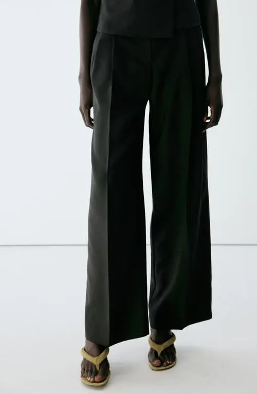 Mango Roma Straight Leg Tailored Trousers