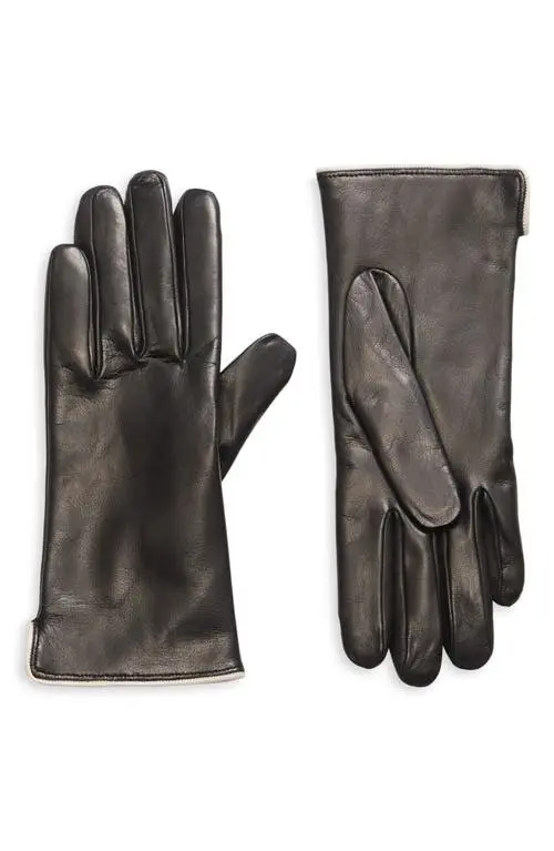 LIÉ STUDIO The Kyle Short Leather Gloves - Black