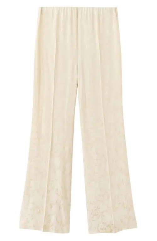 Mango Lenny Jacquard Straight Leg Pants