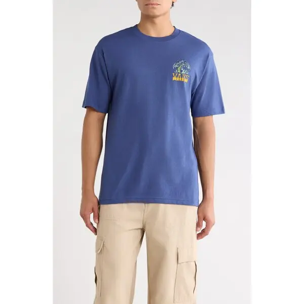 VANS Living Legend Cotton Graphic T-shirt - True Navy