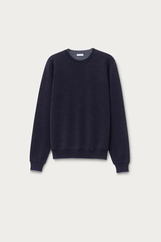 Iris Von Arnim Merino Sweater Reversible - Midnigth/blu