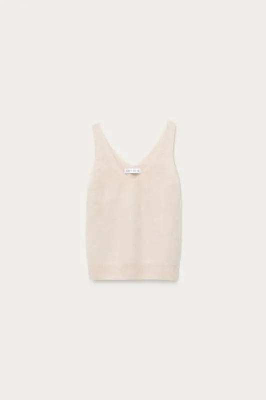 Iris Von Arnim Brushed Cashmere Sweater - Alabaster