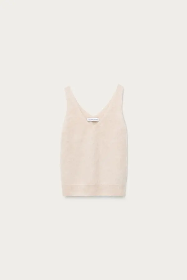 Iris Von Arnim Brushed Cashmere Sweater - Alabaster