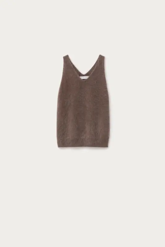 Iris Von Arnim Brushed Cashmere Sweater - Taupe