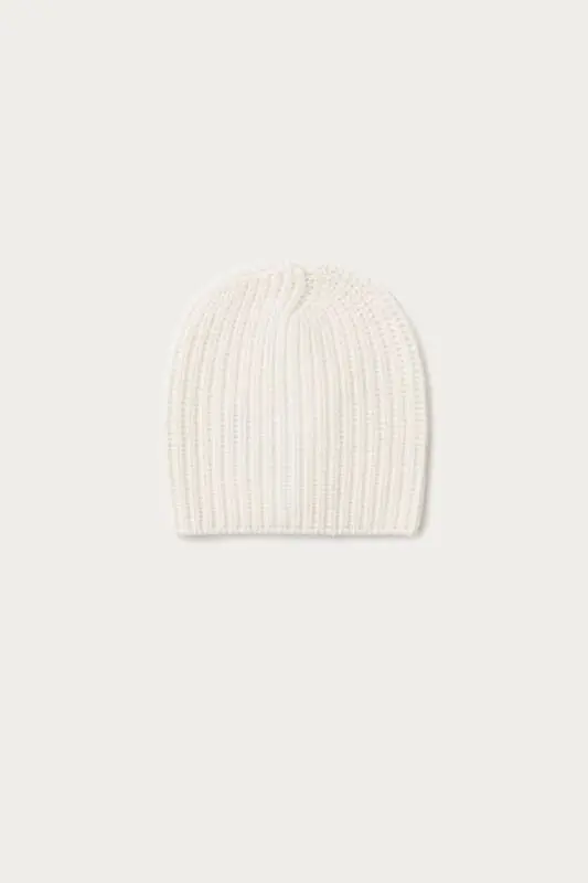 Iris Von Arnim Stonewashed Cashmere Beanie - Ecru