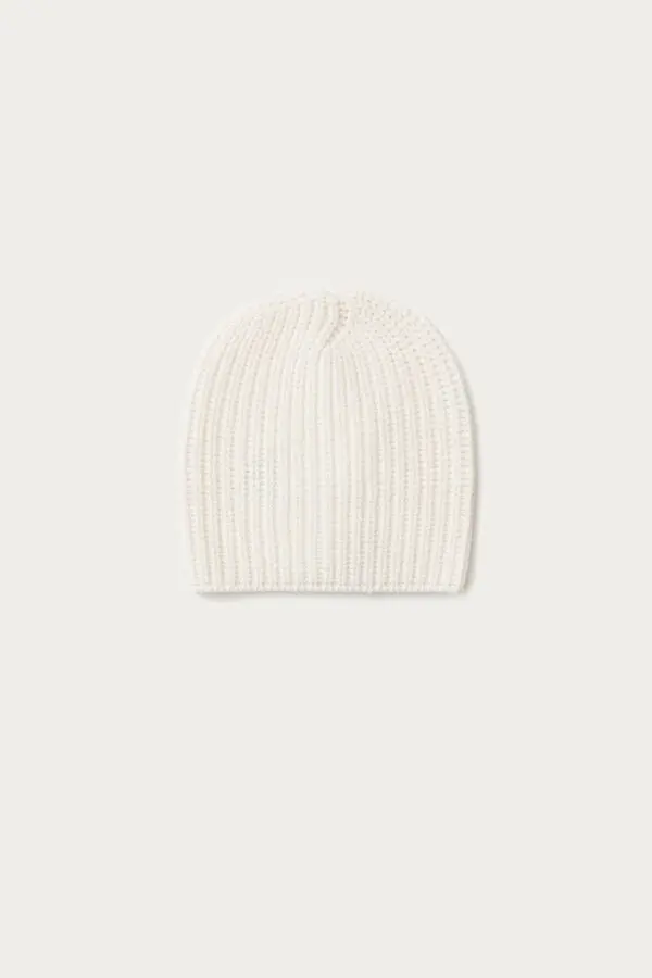 Iris Von Arnim Stonewashed Cashmere Beanie - Ecru