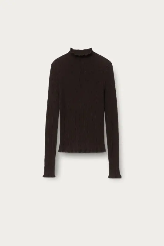 Iris Von Arnim Superfine Cashmere Shirt - Chocolate