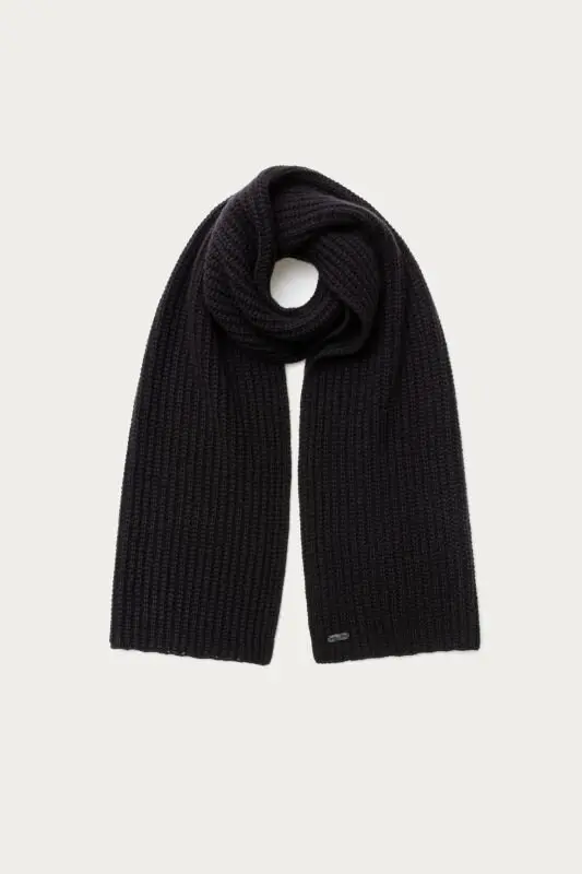 Iris Von Arnim Stonewashed Cashmere Scarf - Black