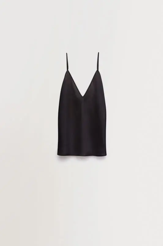 Iris Von Arnim Silk Top - Navy
