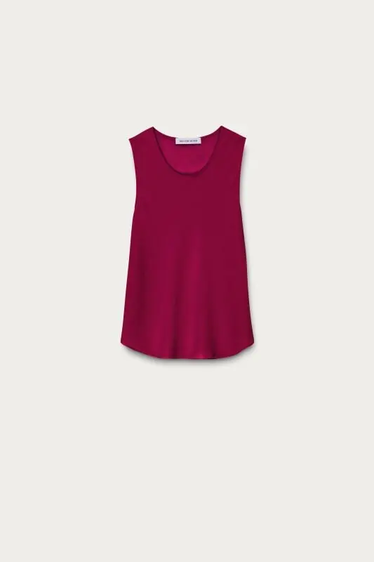 Iris Von Arnim Silk Top - Ruby