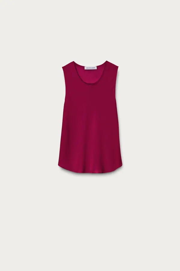 Iris Von Arnim Silk Top - Ruby