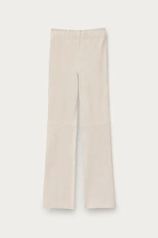 Iris Von Arnim Leather Trousers - Alabaster