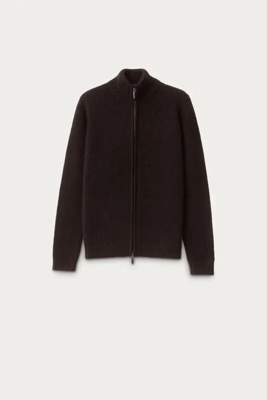 Iris Von Arnim Cashmere-silk Cardigan - Chocolate