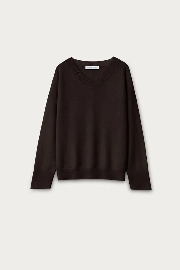 Iris Von Arnim Cashmere-silk Sweater - Chocolate