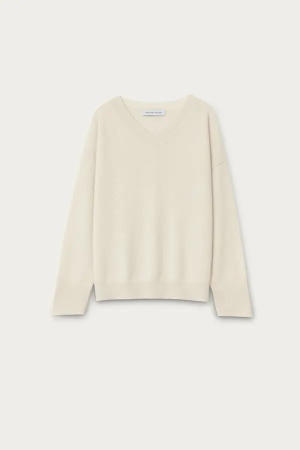 Iris Von Arnim Cashmere-silk Sweater - Ecru